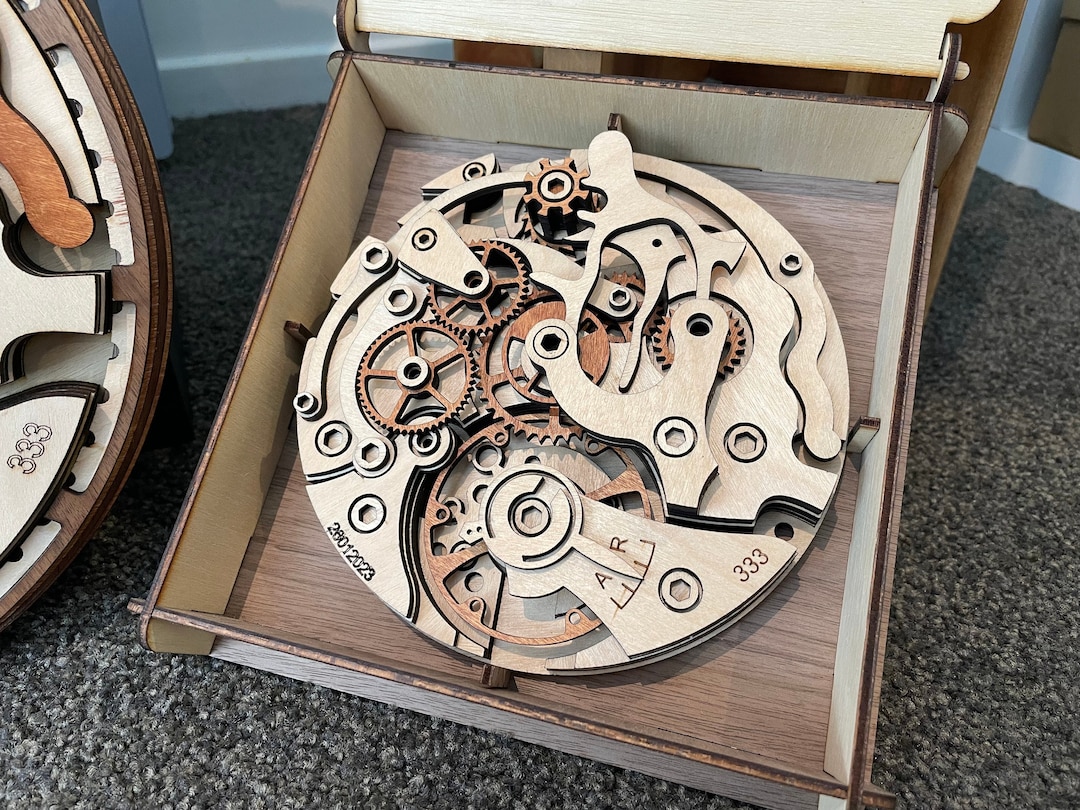 Watch Movement | Laser Cut File for Creating Multilayered 3D Mechanical ...