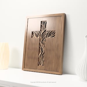 3D Cross Wall Art Laser Cut SVG – Eternal Grace | Christian Home Décor ...