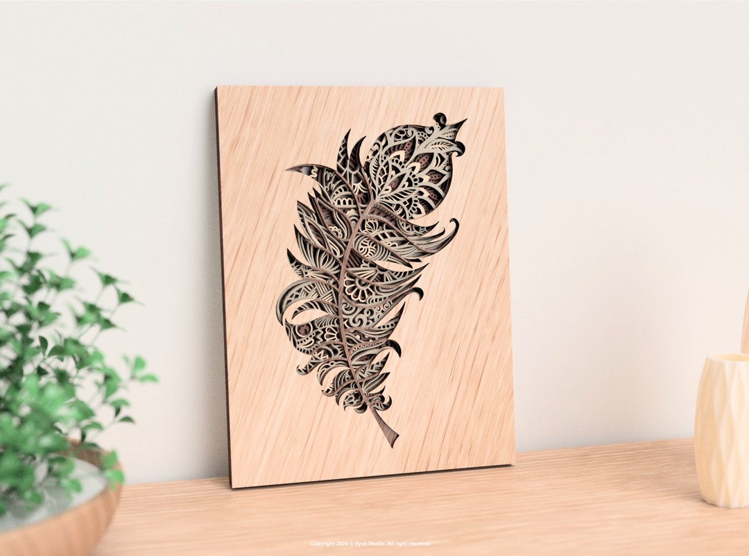 Peacock Feather Laser Cut Files - Discover Our Intricate Design for ...