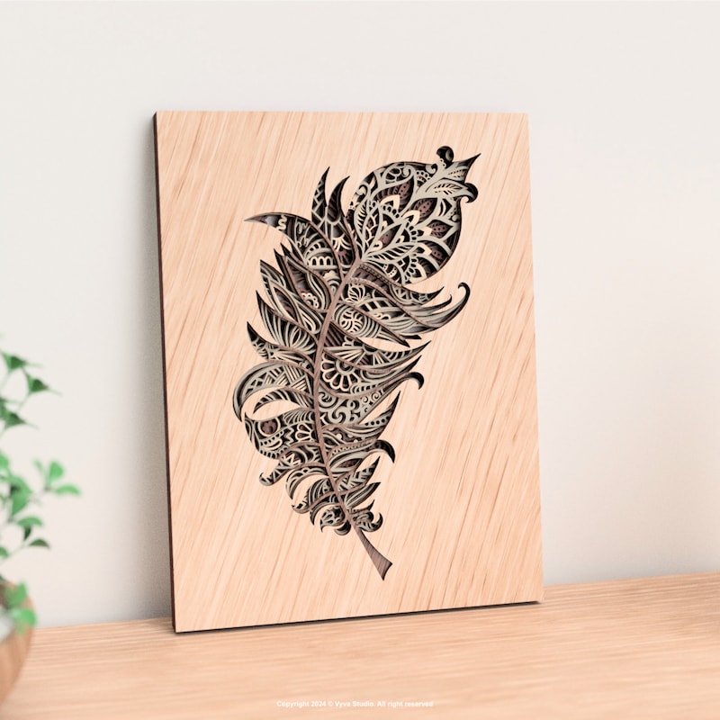 Laser Cut Feathers - Etsy