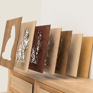 3D Multilayered Cat Abstract | Laser Cut Cat Ornament File | Cat Wall ...