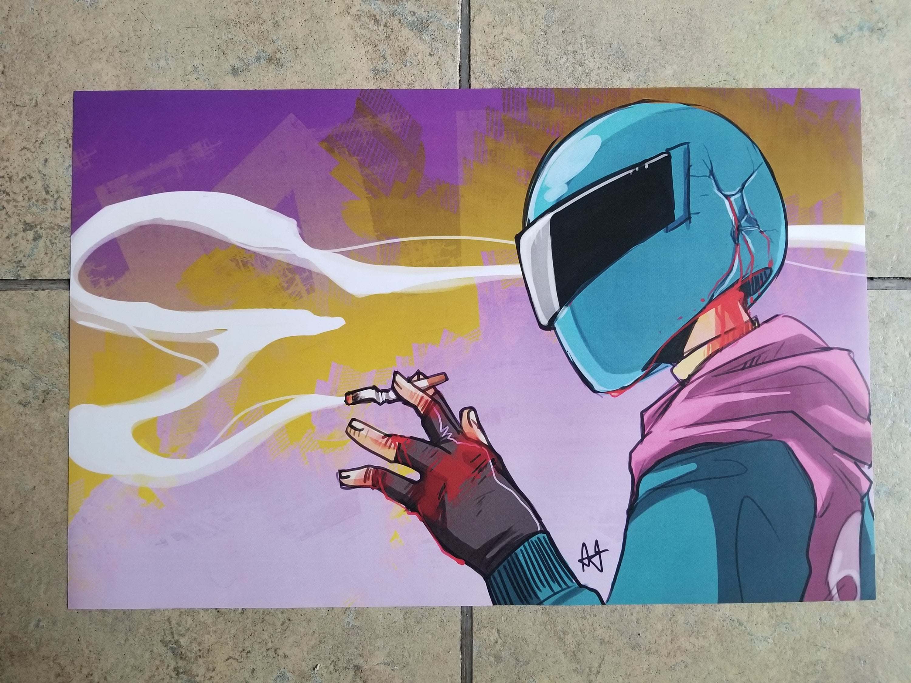 11x17 Hotline Miami Biker Fanart Print Poster - Etsy