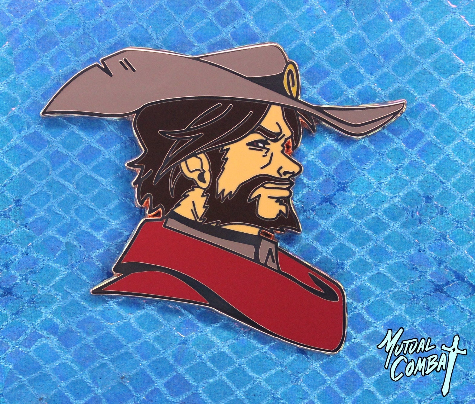 Overwatch Cole Cassidy Rose Gold Enamel Pin - Etsy