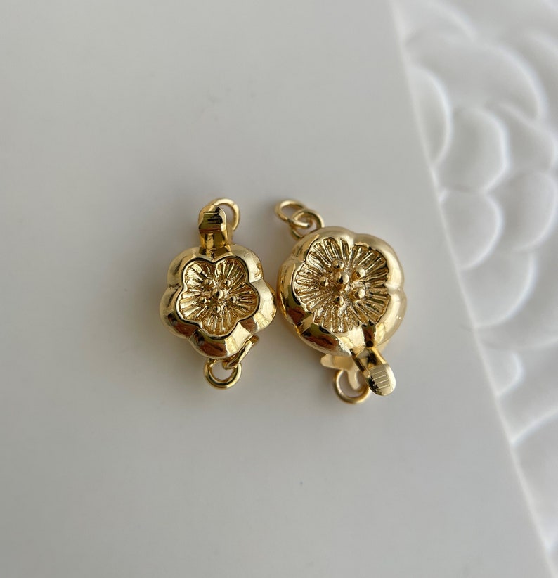 5 Pcs, 14k Gold Filled, Flower Box Clasp 8mm/10mm - Etsy