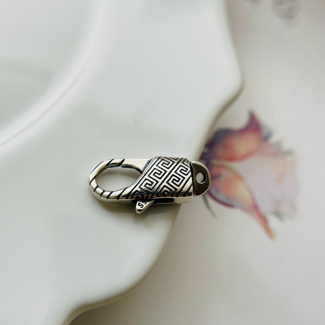 Sterling Silver Spring Clasp / 19x9mm - Etsy