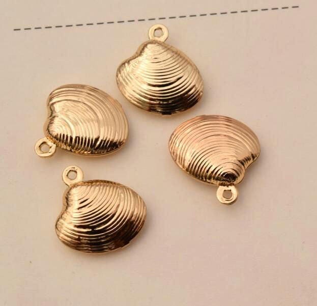 4 of Gold Filled Shell Charm Pendant 1311mm | Etsy