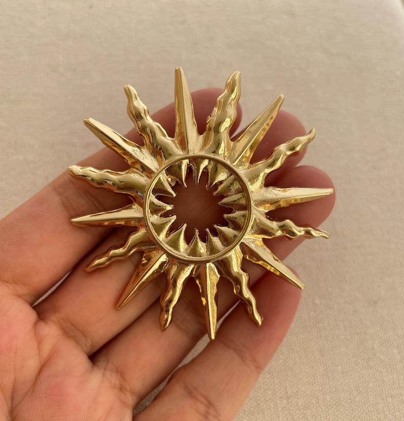 Sun Brooch Findings (55x55mm), 1 Piece - Etsy