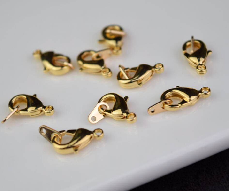 20 Sets of Gold Plated Lobster Claw Clasps With Tab Tabs Gold - Etsy