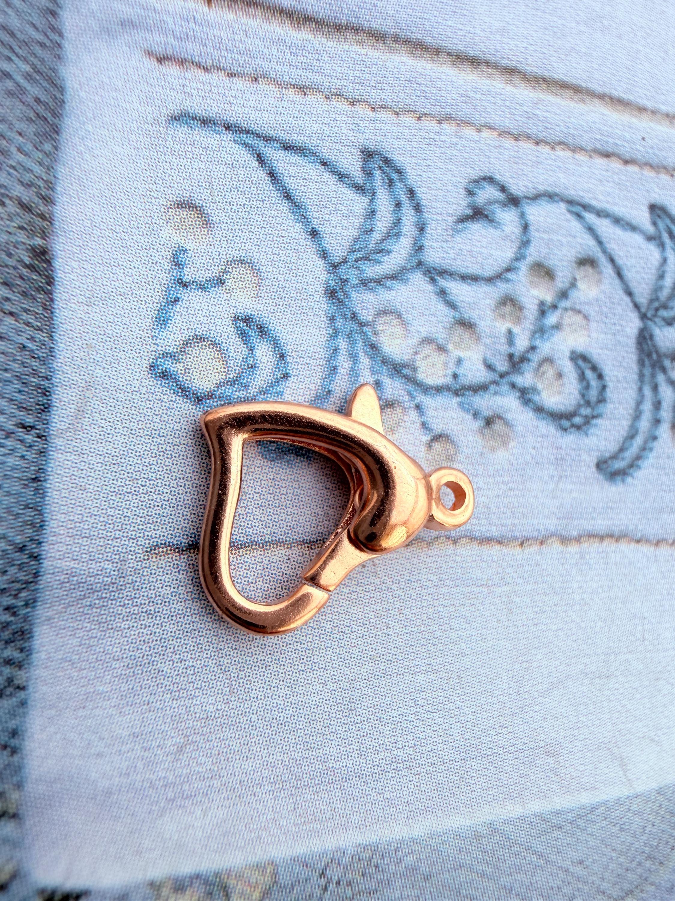 10MM, Sterling Silver Rose Gold Spring Clasp / 1 Piece - Etsy UK