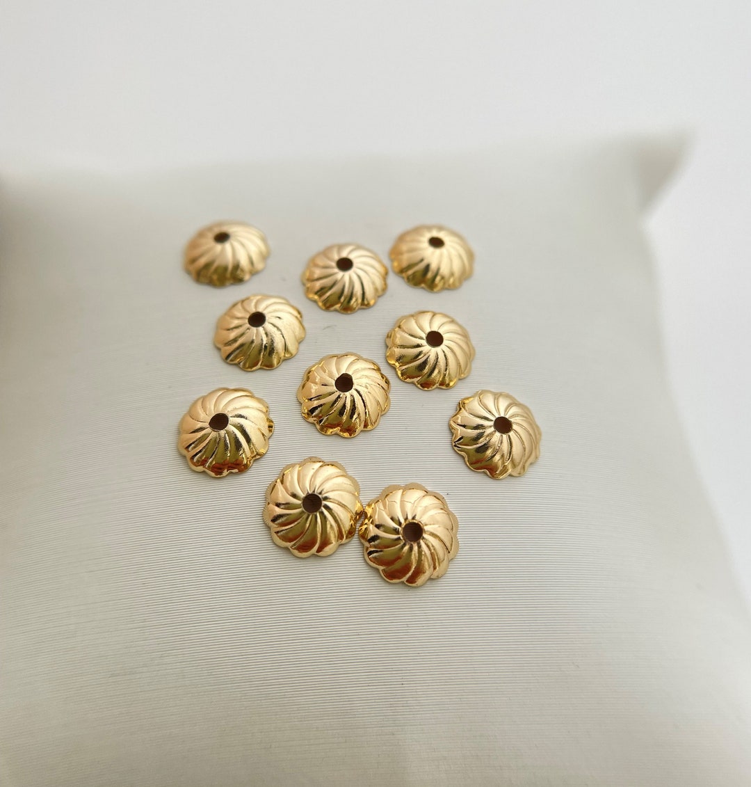 20 Pieces of 14K Gold Filled Bead Cap 7mm - Etsy