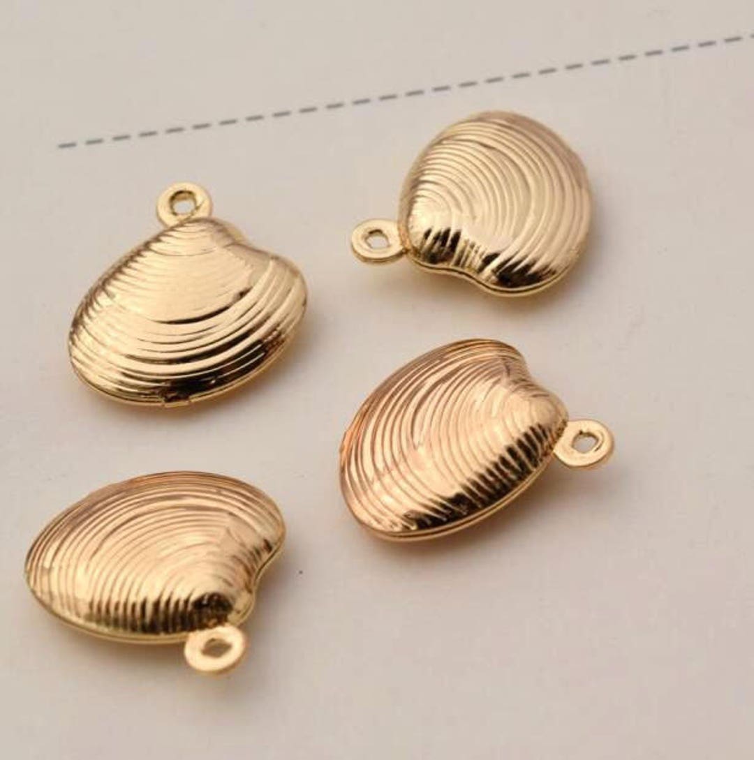 4 of Gold Filled Shell Charm Pendant (13*11mm) - Etsy