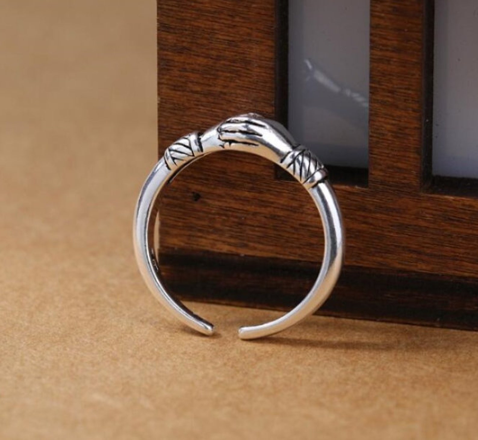 Hand Shake Ring - Etsy