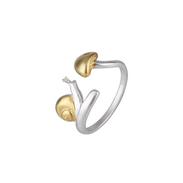 Mushroom Snail Ring - Etsy