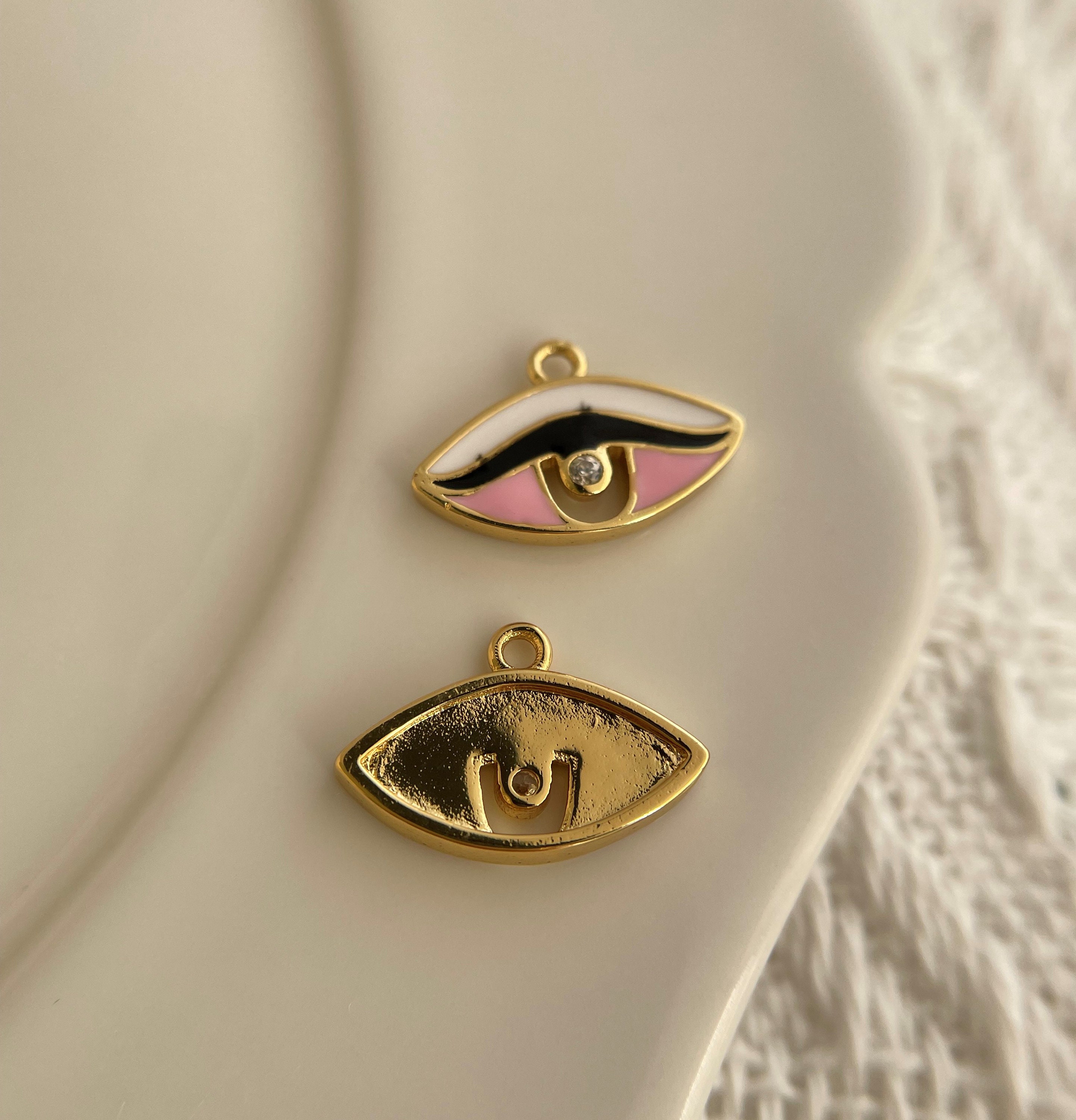 2 of Eye Charms (10x16mm) - Etsy