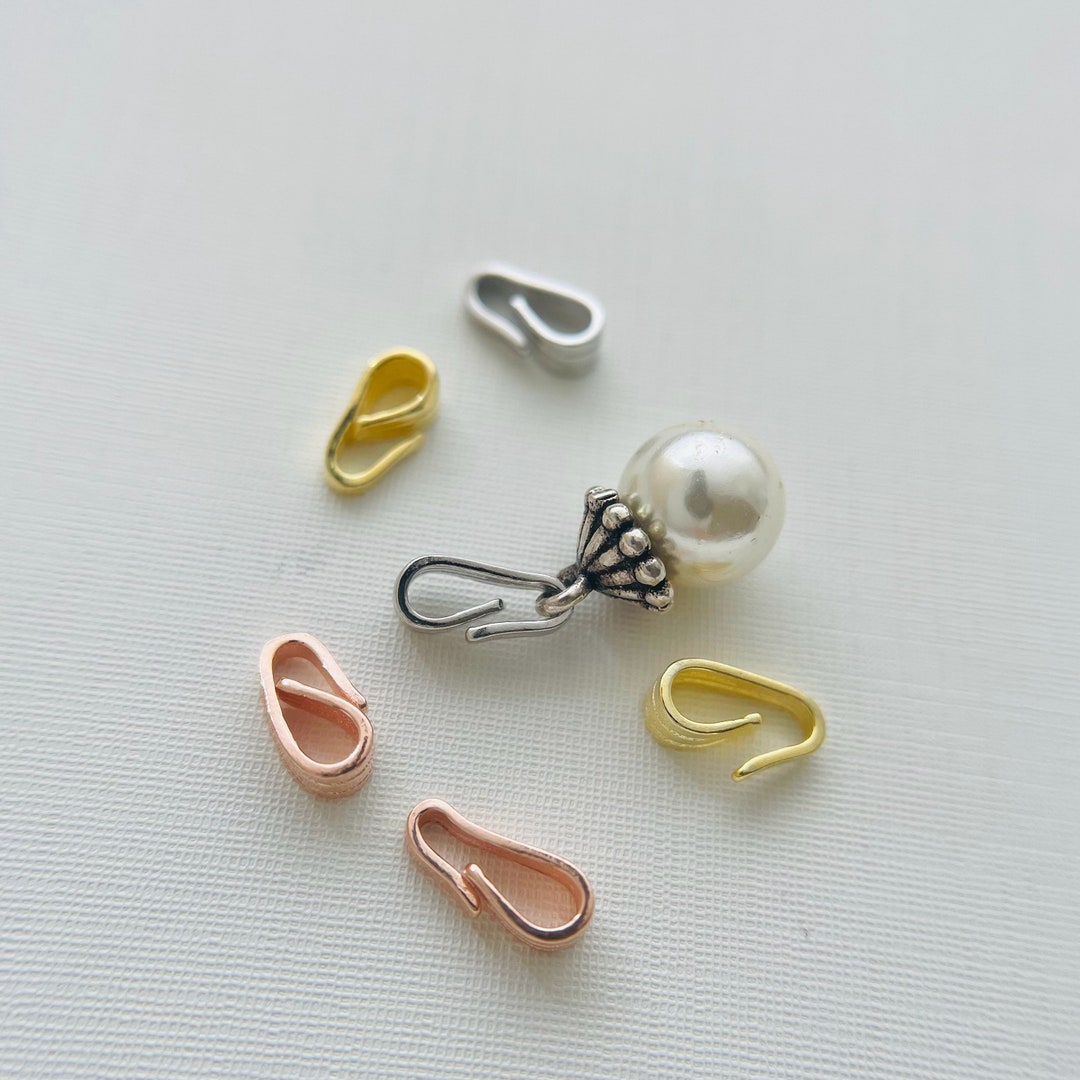 5pcs Sterling Silver Snap Bail / Inner 5x2mm - Etsy