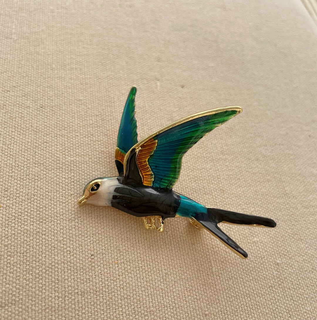 Bird Brooch, Women Brooch , Gift for Her, Wedding Brooch (58x50mm) - Etsy