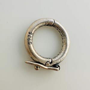 Sterling Silver Locking Jump Ring, Outer 12mm ,inner 9mm - Etsy