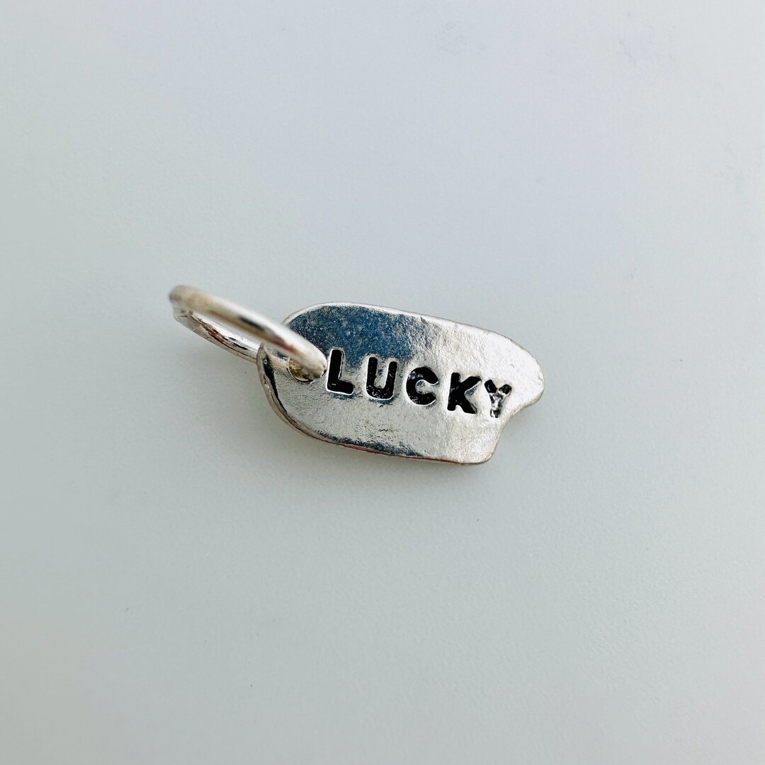 1 of Solid Sterling Silver Lucky Charm / 10 X 4.5mm - Etsy