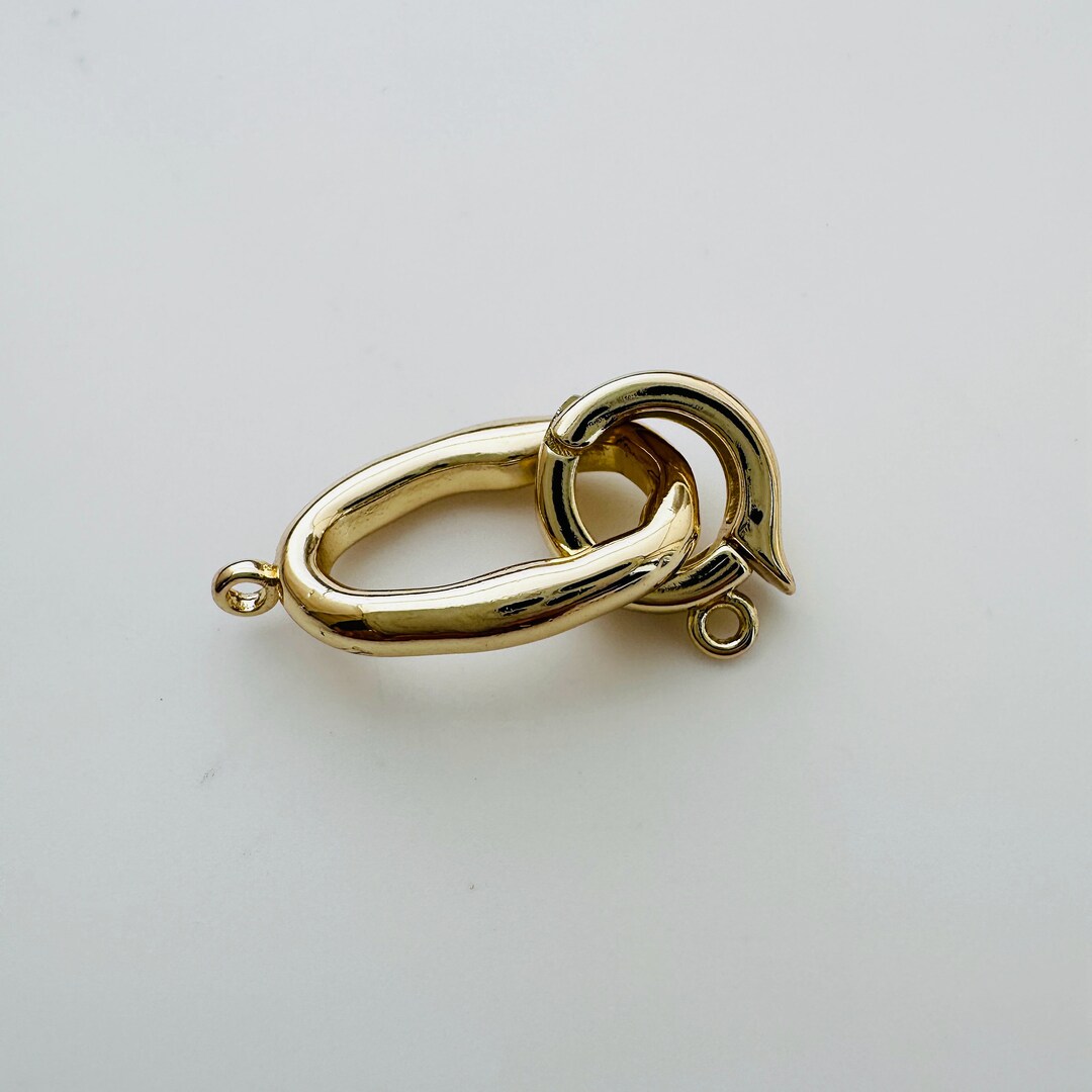 1 Set of Gold Plated Clasp / 25x12mm - Etsy