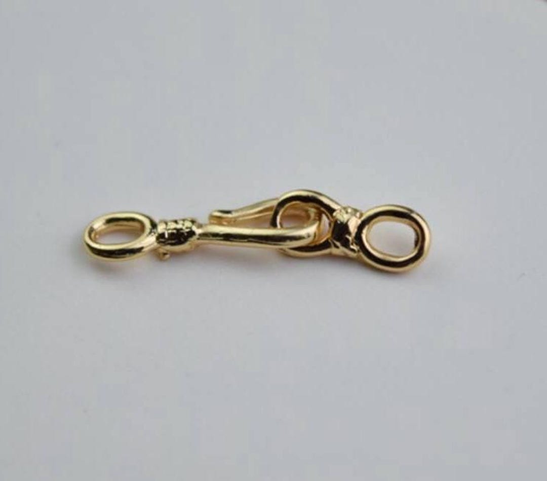 10 Pieces, Gold Filled Hook Clasps With Ring 22mm/27mm/37mm - Etsy