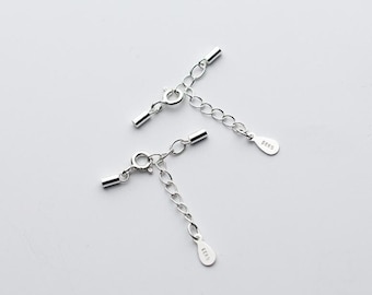 Sterling Silver End Cap With Cloud Design 925 Silver Leather - Etsy