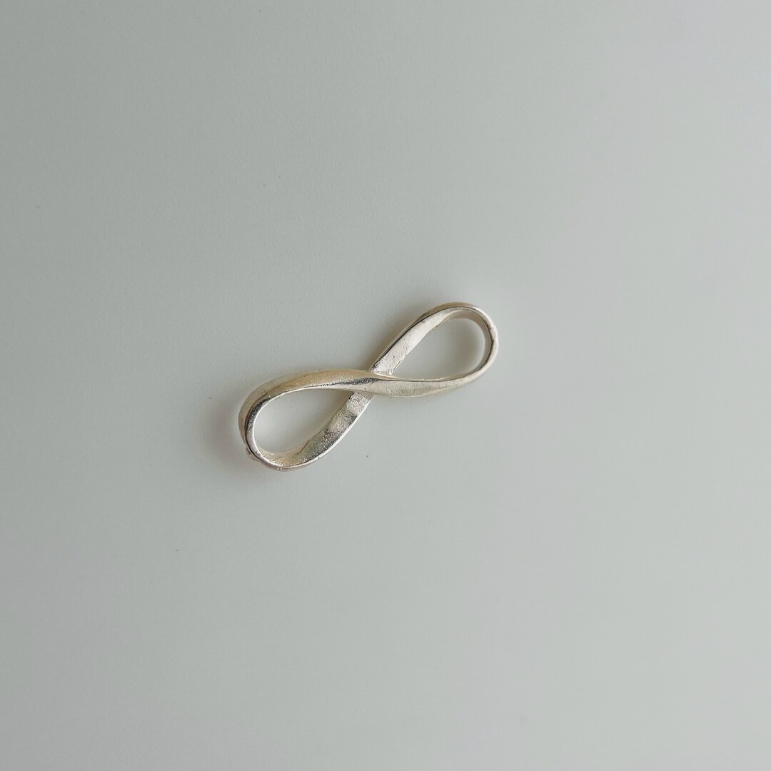 Solid Sterling Silver Infinity Link / 19x6mm - Etsy