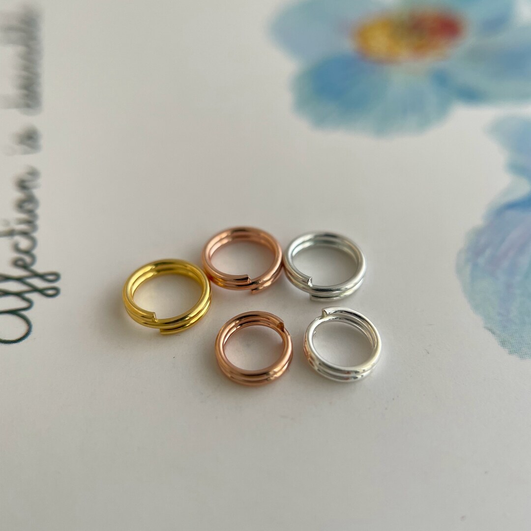 10 of Solid Sterling Silver Double Loop Jump Ring,split Open Jump Rings ...