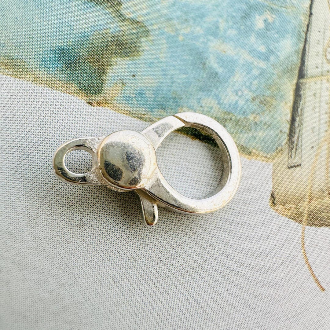 Sterling Silver Spring Clasp, 16x9mm - Etsy