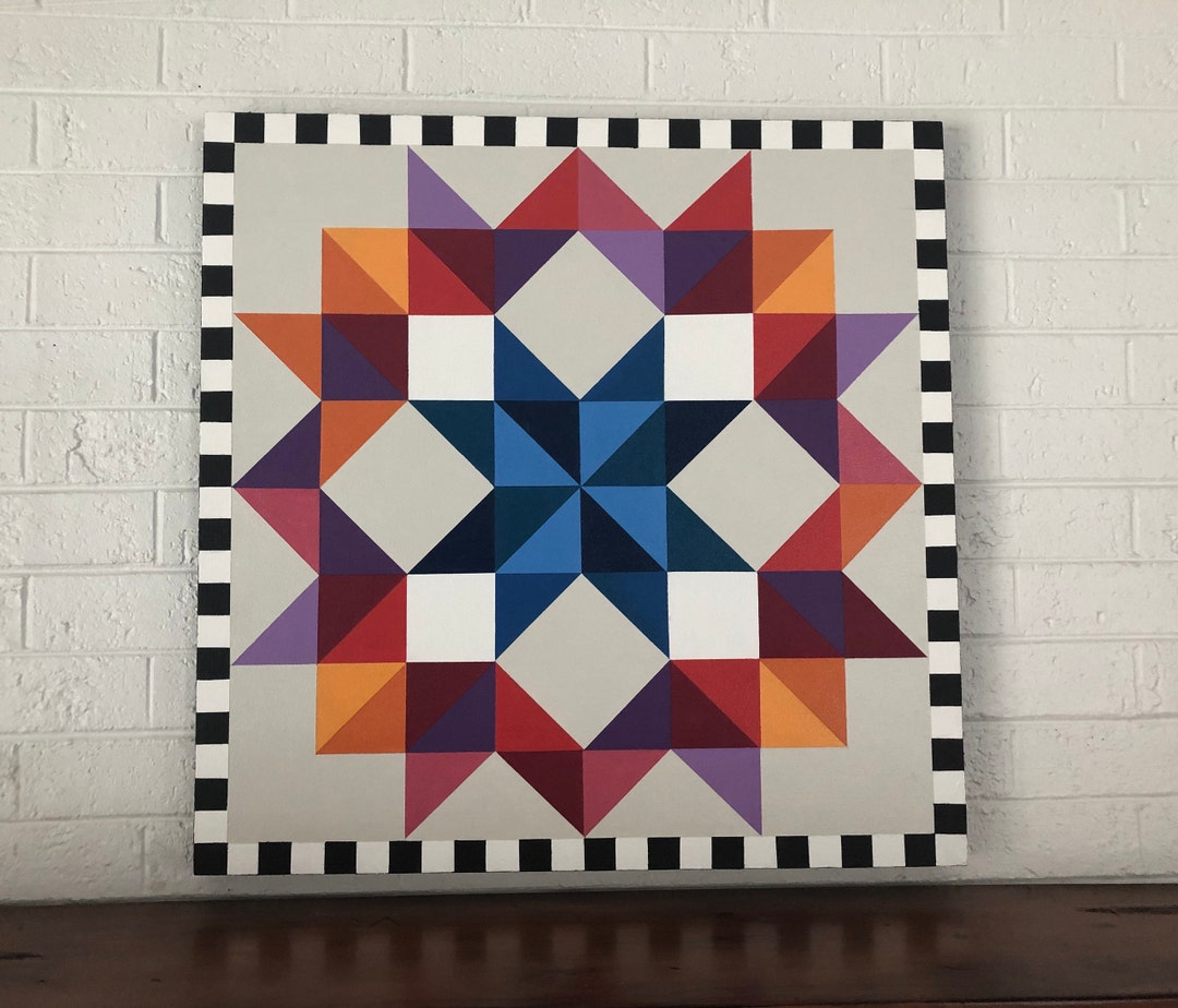 Barn Quilt Hand-painted 2'x2' - Etsy
