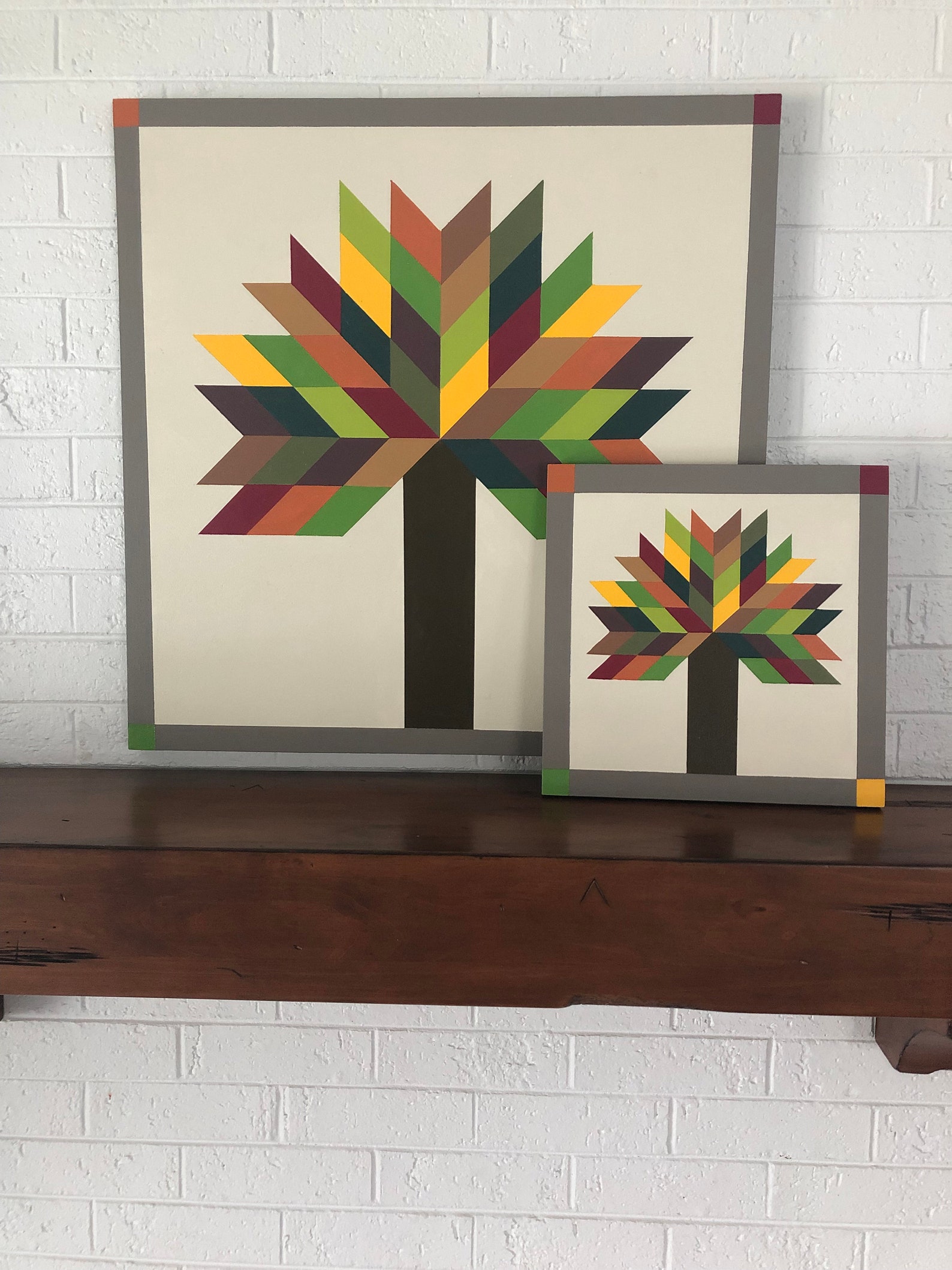 Barn Quilt Hand Painted 2'x2' - Etsy