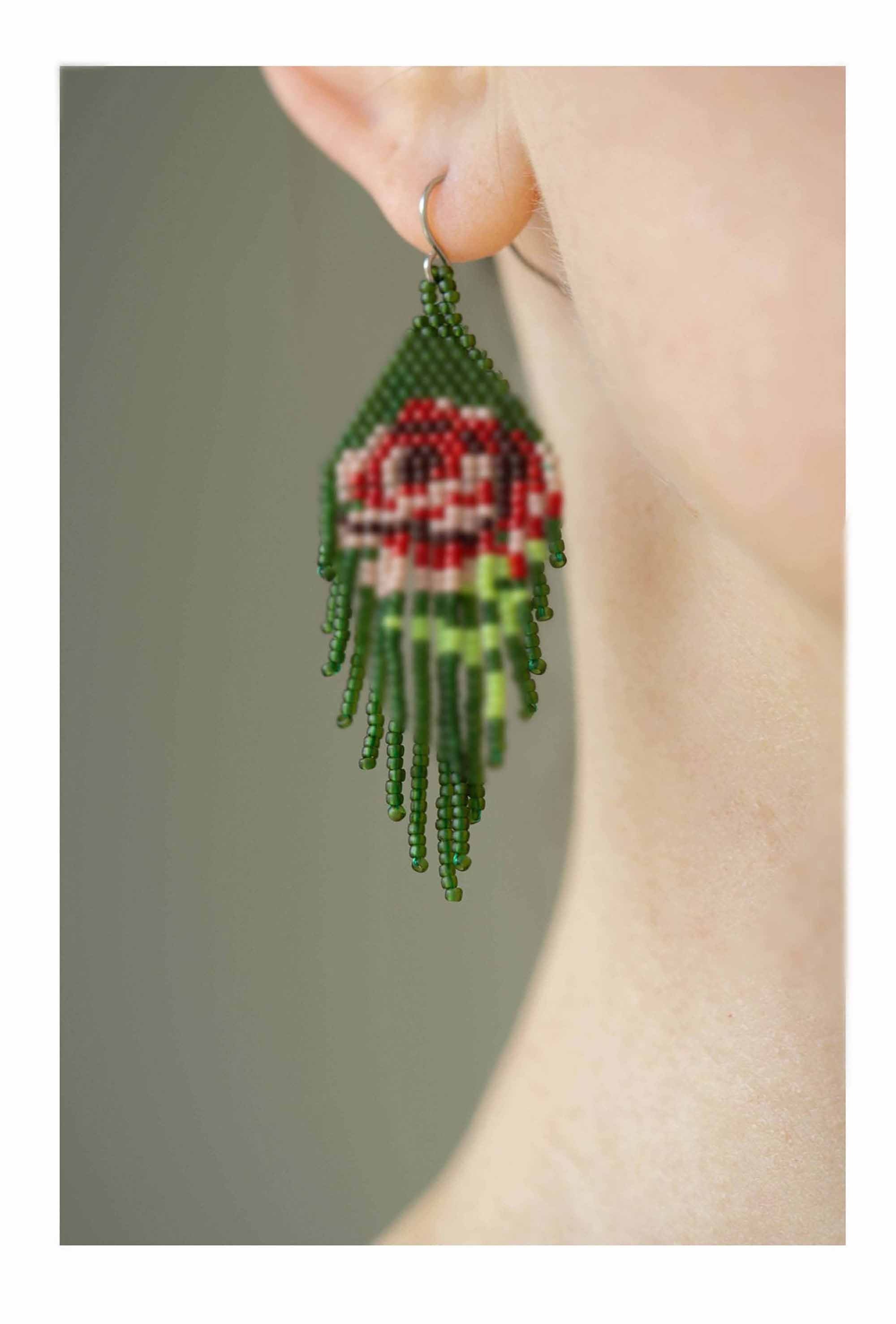Flower Earrings Pattern PDF Pattern Floral Jewelry - Etsy Canada