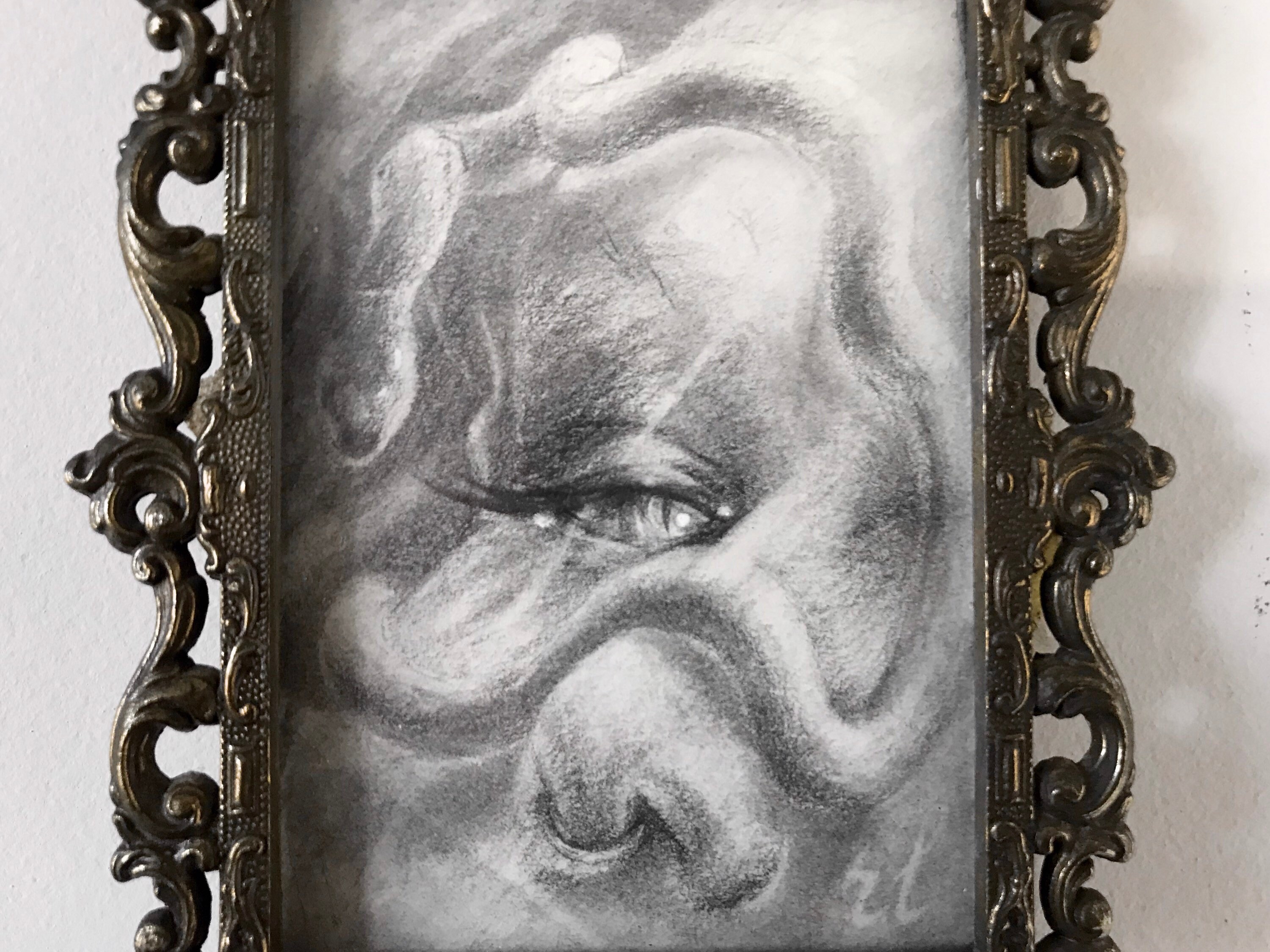 Tethered Graphite Drawing Dark Art Eye lizdelphic | Etsy