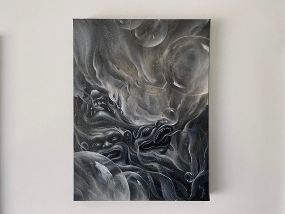 Asmodeus Oil Painting Demon Mythology Lilith Monster - Etsy