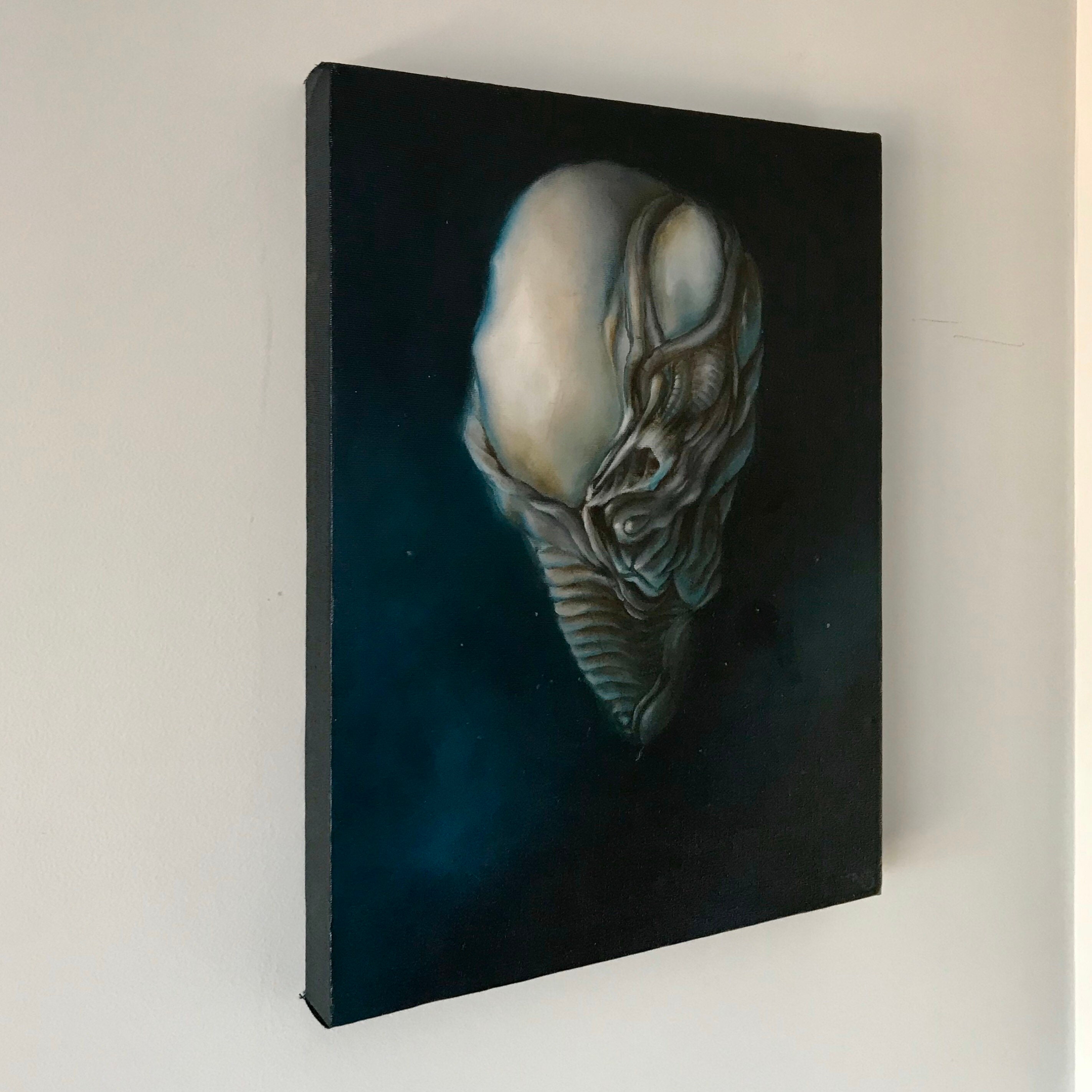 Space Jockey Oil Painting Dark Art, Alien, Xenomorph, Giger Lizdelphic ...