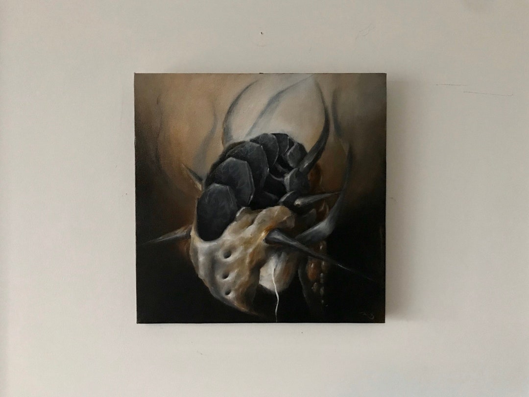 Ahemait Oil Painting Egyptian Mythology, Creature, Dark Art, Masked ...