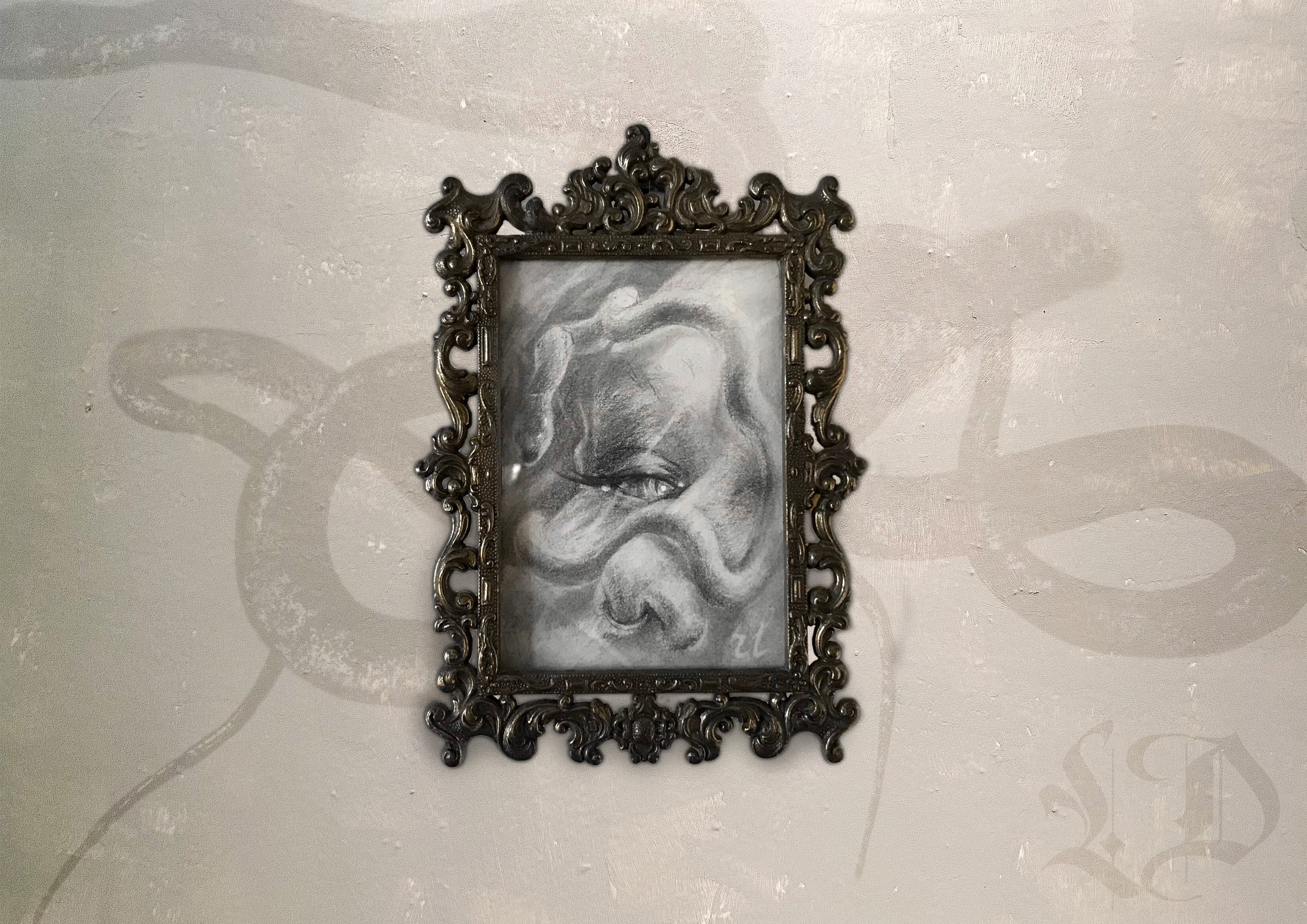 Tethered - Graphite Drawing - Dark Art, Eye - Lizdelphic - Etsy