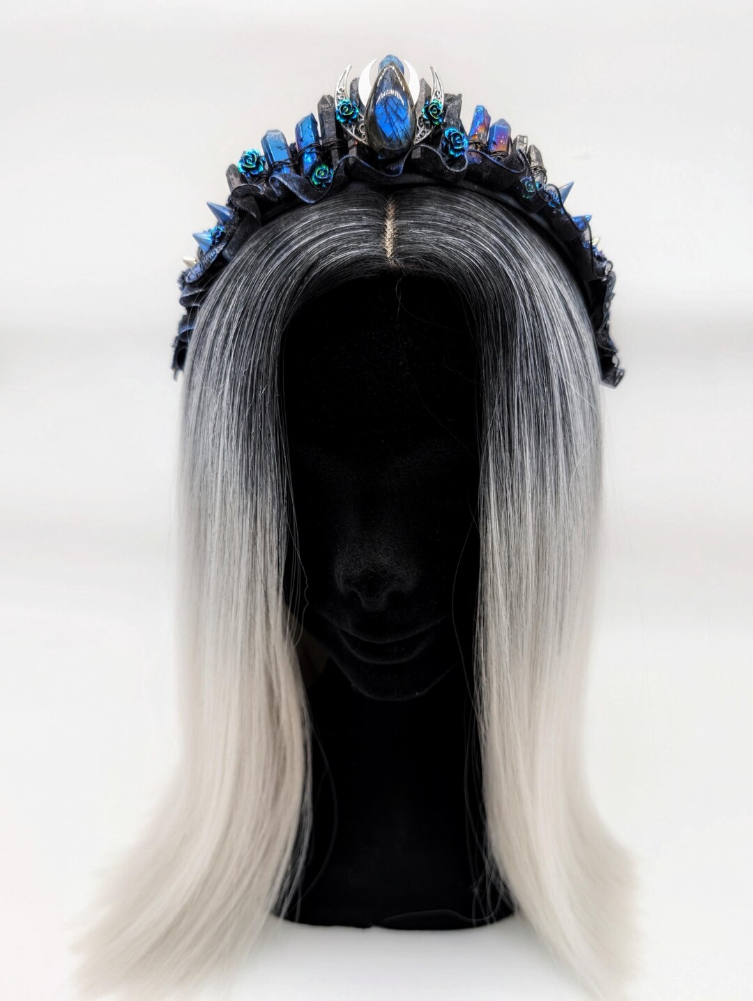 Witch Crown - Blue Rose-tear - Etsy