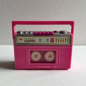 Vintage Barbie Wind up Cassette Player Boom Box Working Condition ...