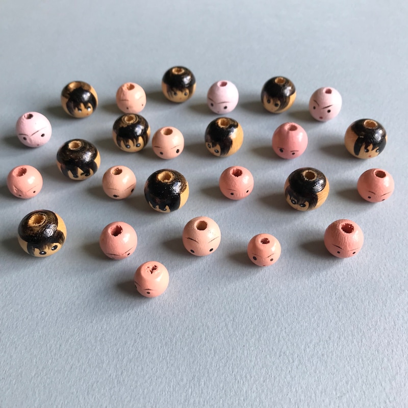 Vintage Wood Doll Head - Etsy UK