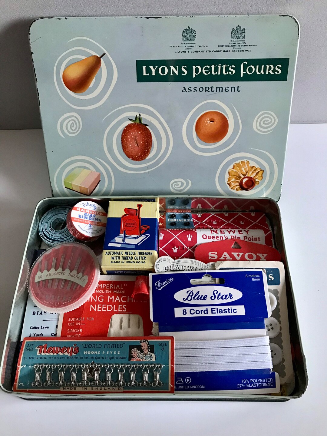 Vintage Lyons Tin Full of Sewing Items. - Etsy
