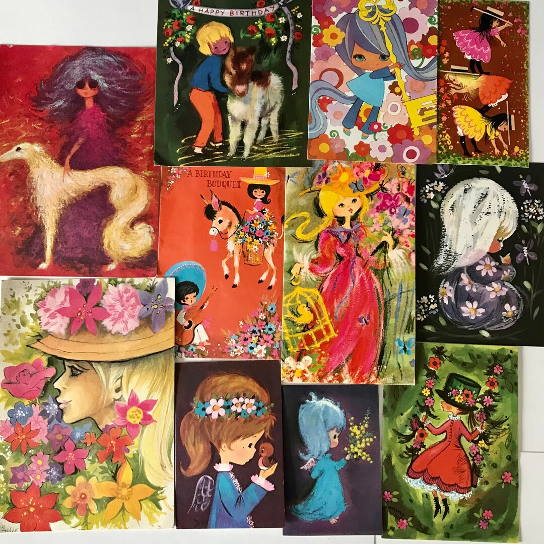 Vintage Gordon Fraser Greeting Cards for Craft Projects. - Etsy UK