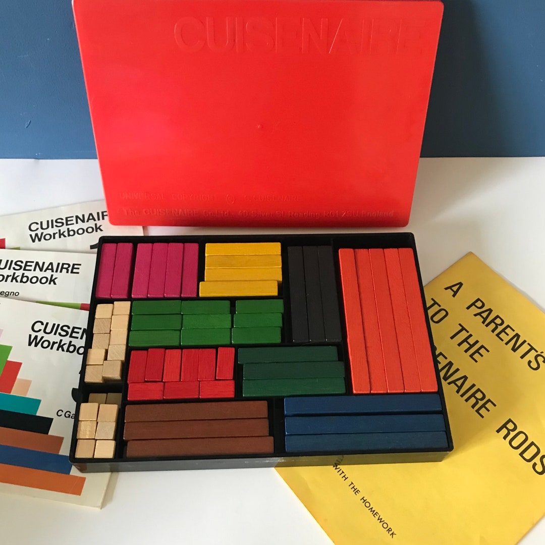Vintage Cuisenaire Mathematics Set, Wooden Rods and Booklets. - Etsy UK