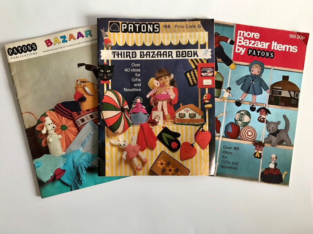 Vintage Knitting and Crochet Pattern Books. - Etsy