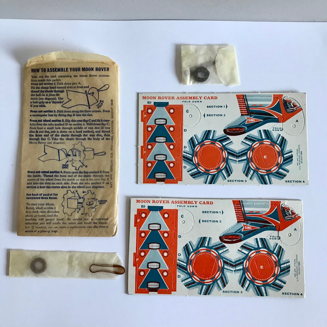 Vintage Moon Rover Cardboard Model Cereal Toy. - Etsy