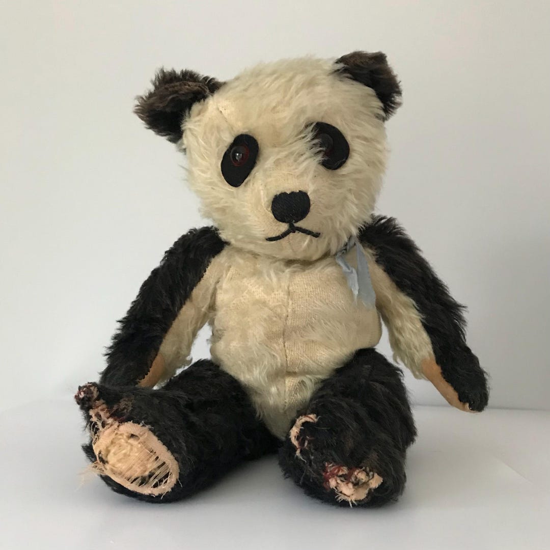 Vintage Chiltern Mohair 1950s Panda Teddy Bear. - Etsy UK