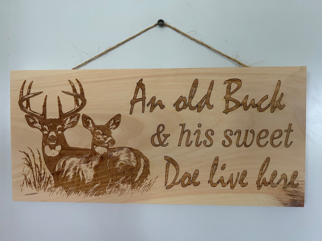 An Old Buck and His Sweet Doe - Etsy