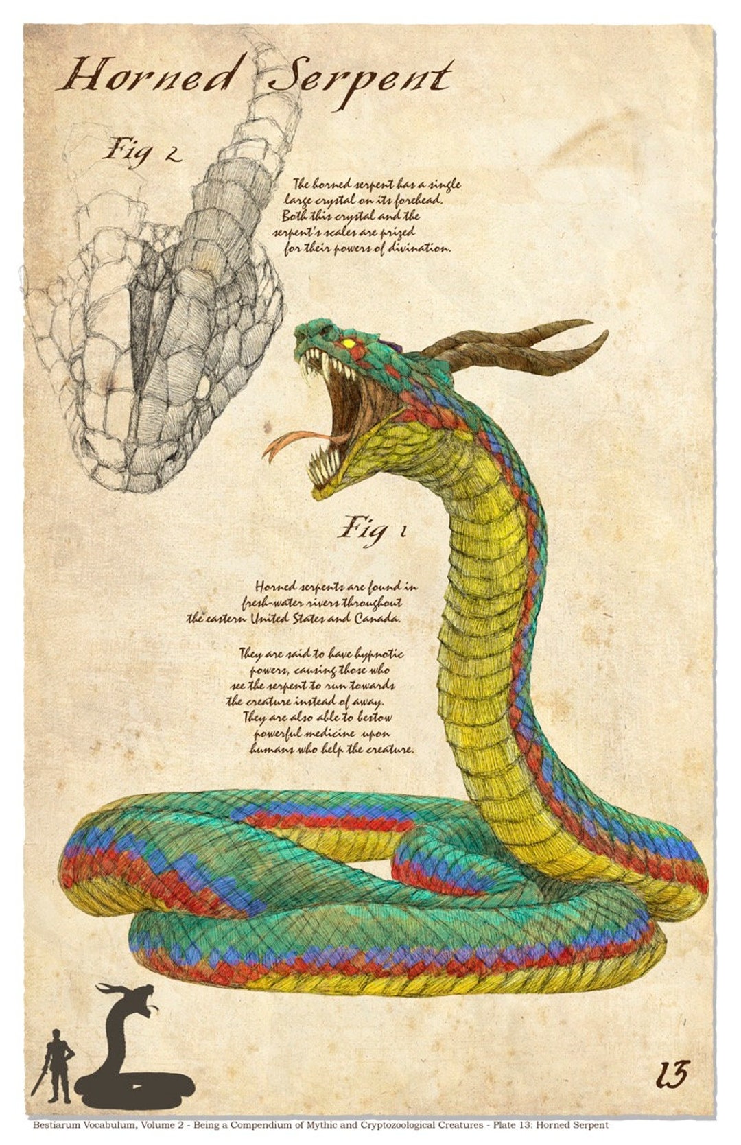 Horned Serpent Naturalist Plate - Etsy