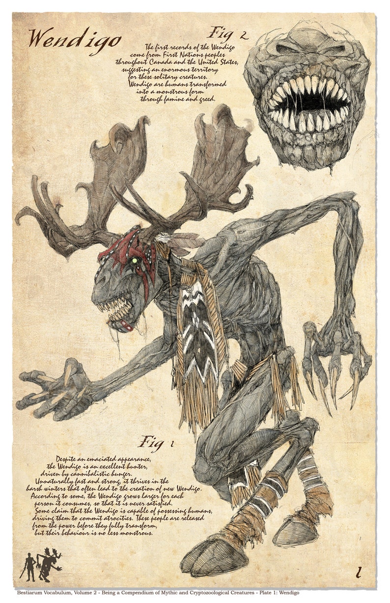 Plate 9: Wendigo - Etsy