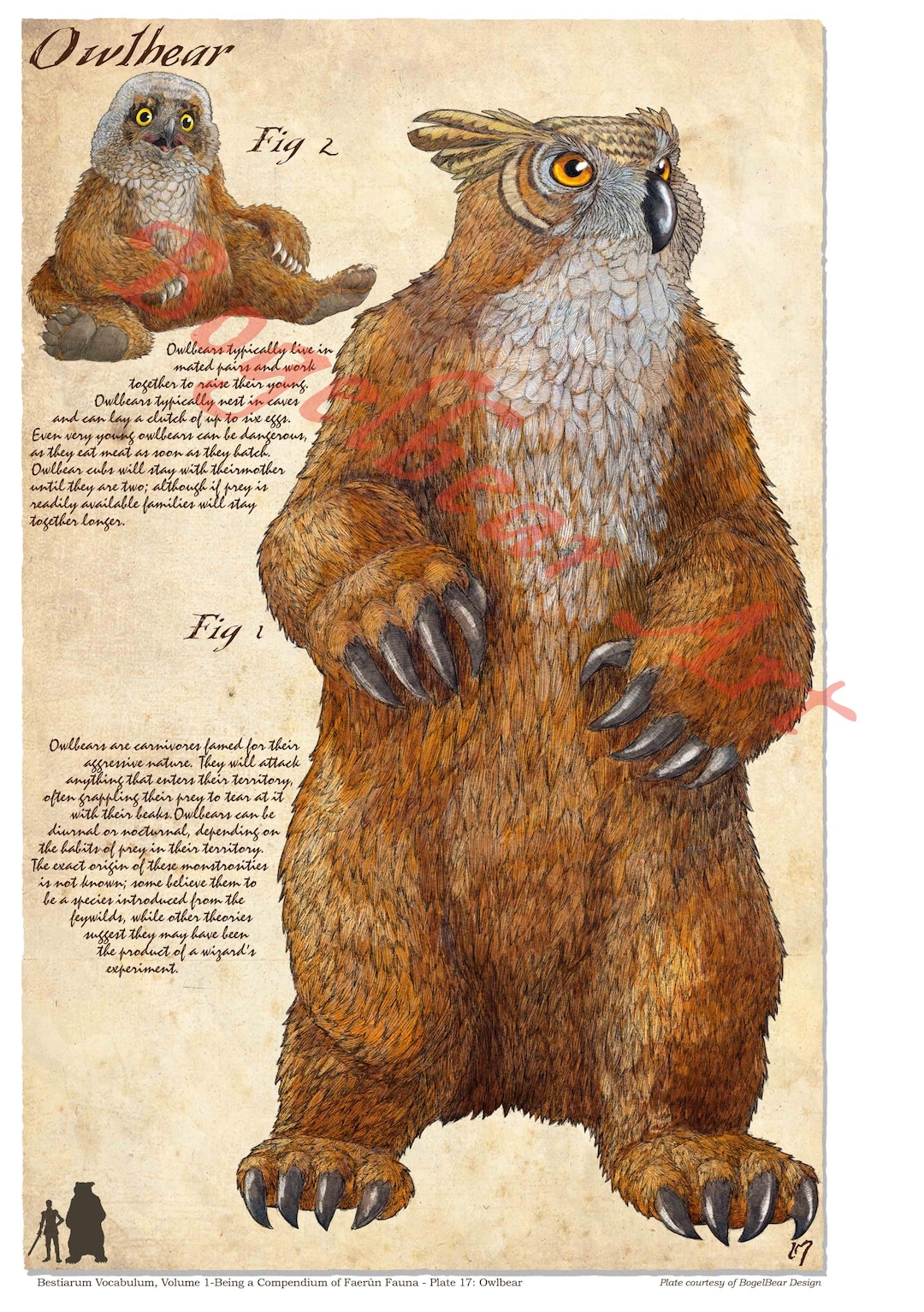 Owlbear — Bestiarum Vocabulum, Volume 1–being a Compendium of Faerûn ...
