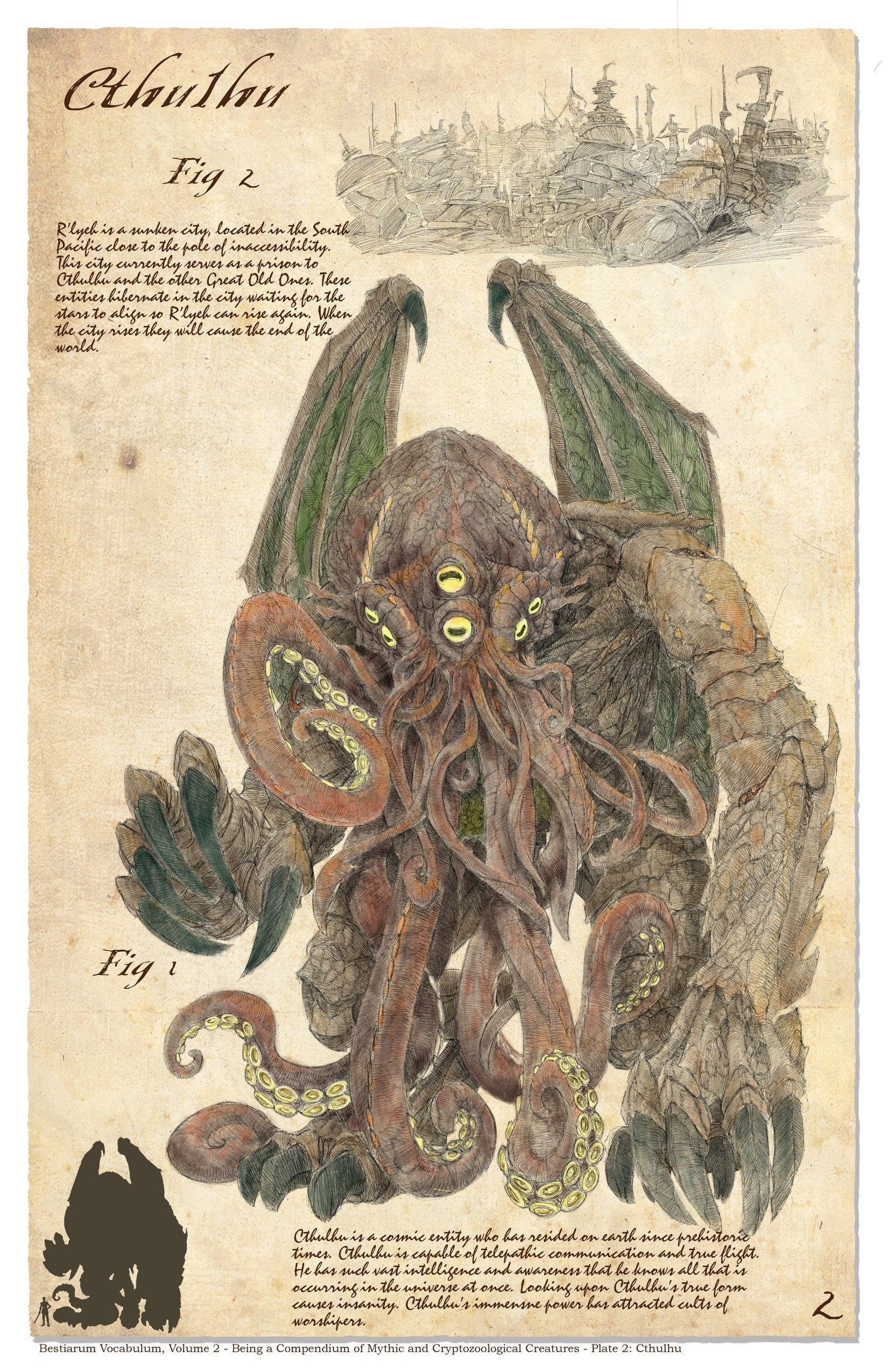 Cthulhu Bestiarum Vocabulum | Etsy